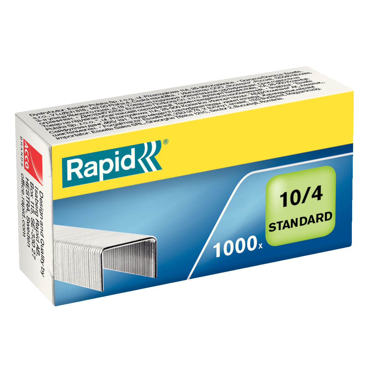 Agrafos nº 10 RAPID Standard - 1000 unidades | Escolar | Americana.pt