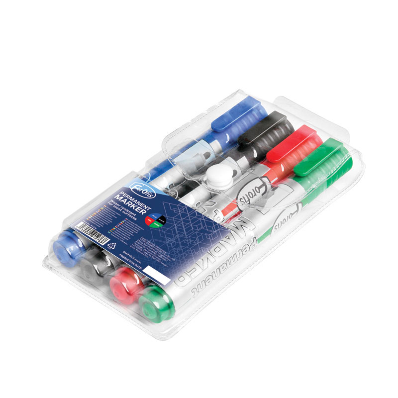 Marcador permanente forofis 2-5mm 4 cores
