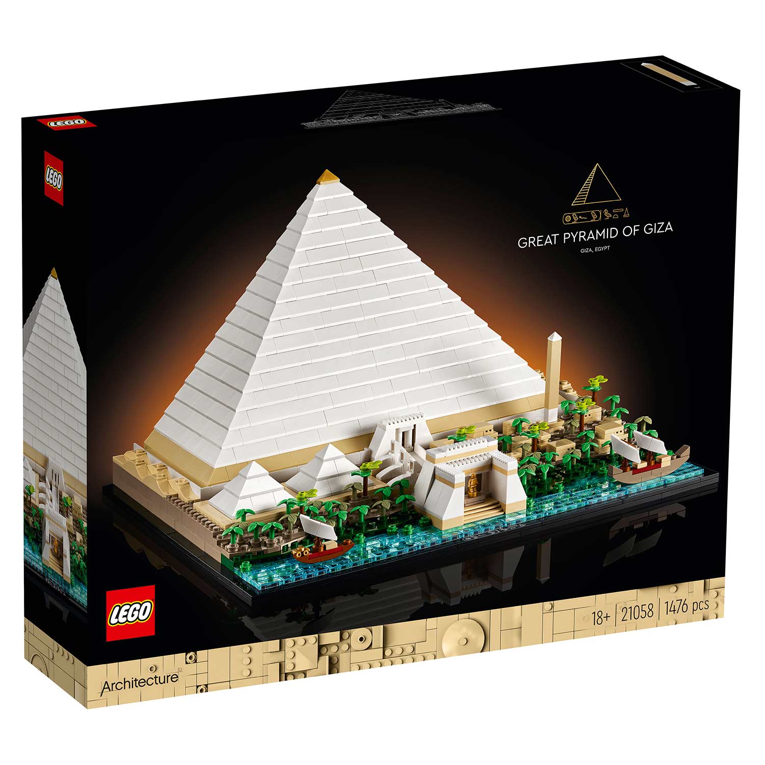 Lego architecture grande pirâmide de gizé 21058 | americana.pt