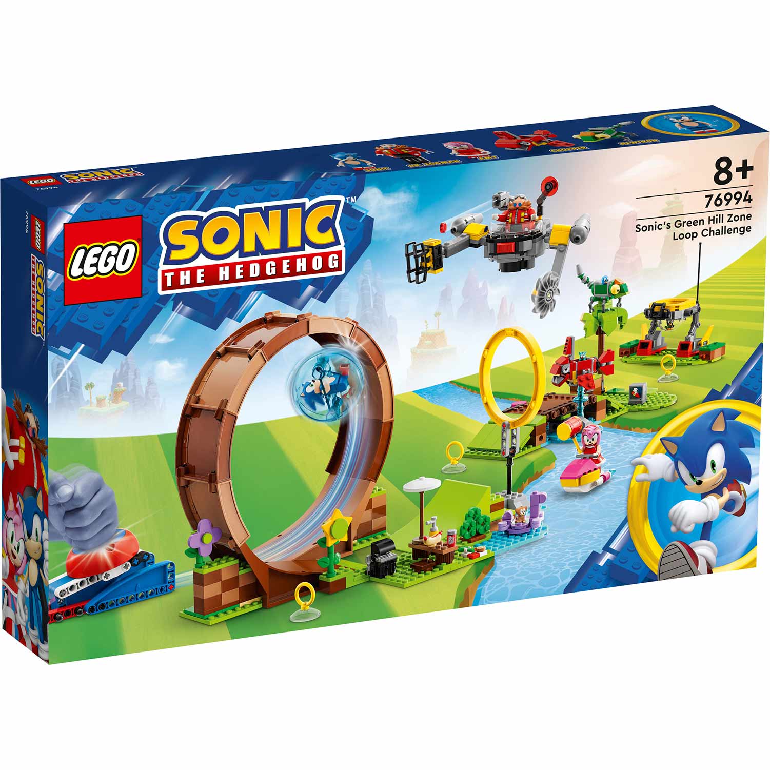LEGO SONIC THE HEDGEHOG DESAFIO DO LOOP NA COLINA VERDE DE SONIC 76994