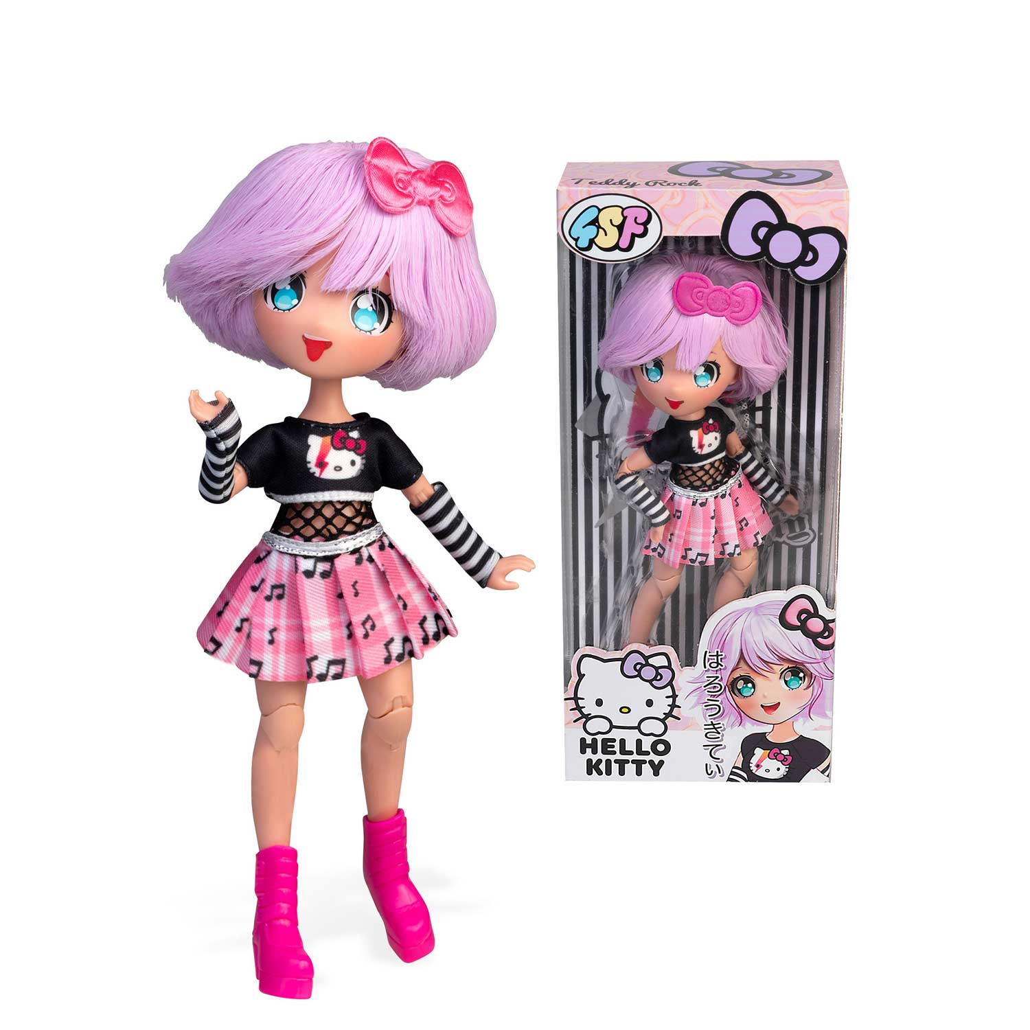 Hello Kitty Teddy Rock Doll - Americana.pt